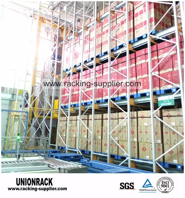 Space Saving Automated Single Column Stacker Crane AS/RS Racking System ...