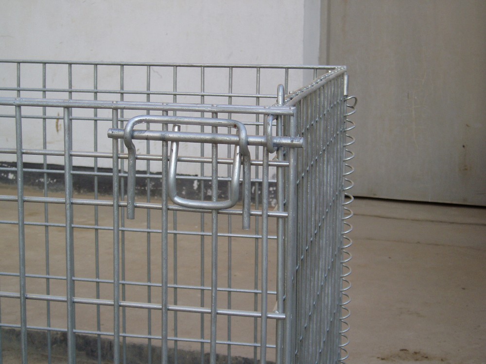High Quality Q235 Steel Stackable Wire Mesh Box / Container - Buy High ...