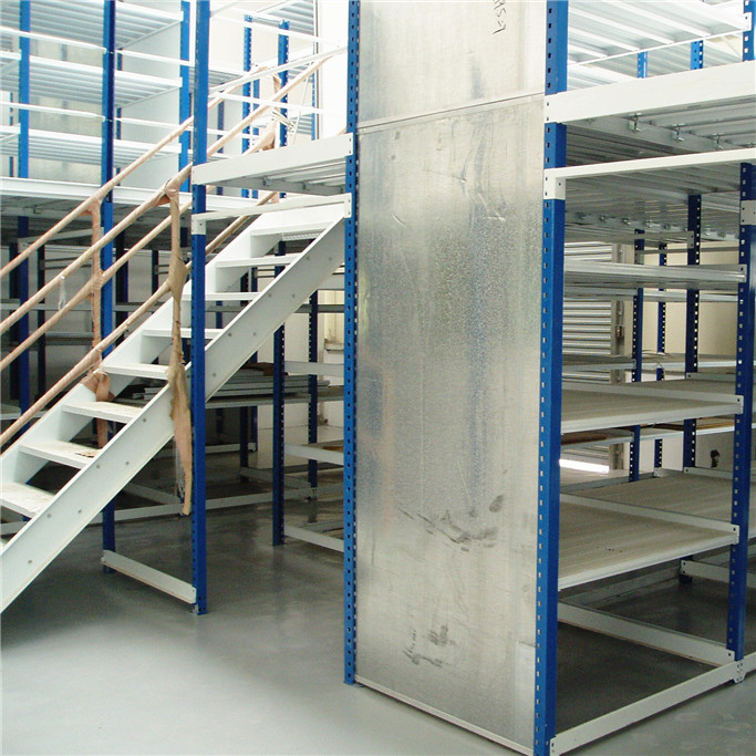 90mm Upright Multi Level Steel / Metal Decking Mezzanine Rack factory ...