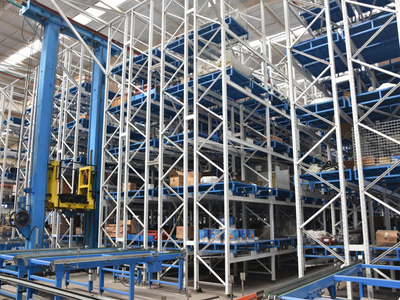 Automatic Warehouse Stacker Crane Automated Storage Retrieval Racking ...